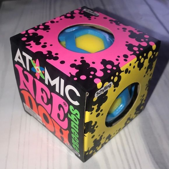 Nee Doh | Toys | Needoh Atomic Blue Pink Stress Ball Fidget Toy New In ...